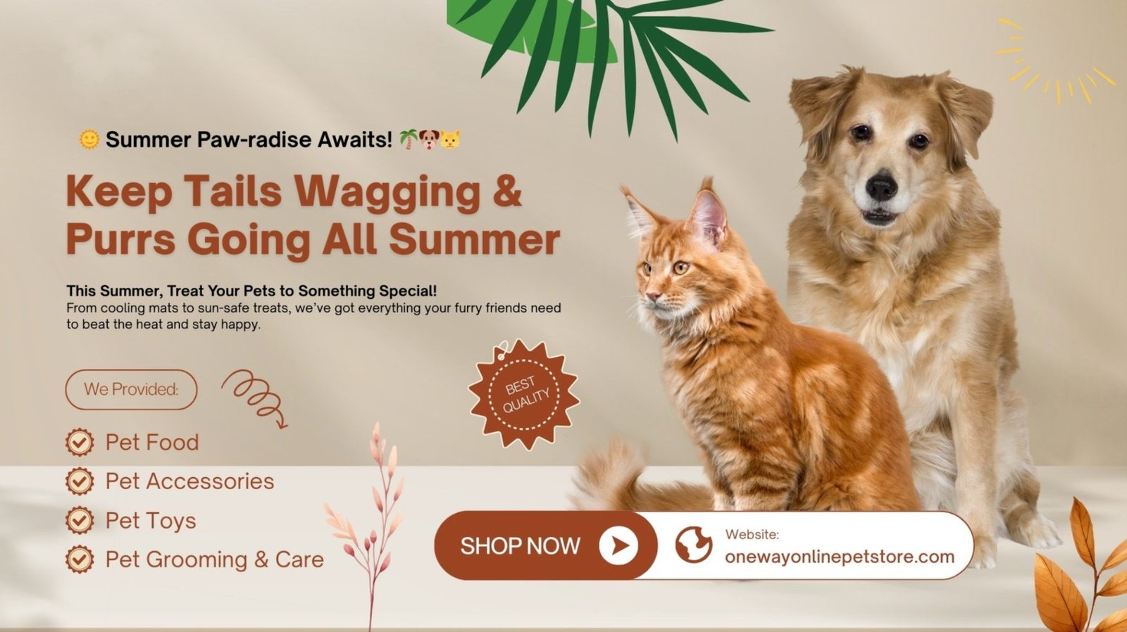 Home - One Way Online Pet Store LLC.
